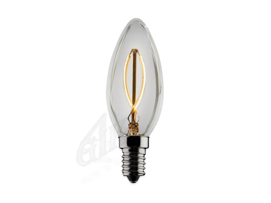 LED spuldze 2W, 260lm, 2700K, C35, Filament