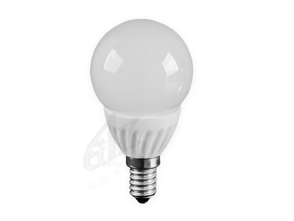 LED Spuldze 5W, 425lm, 2700K, E14, G50, Keramika